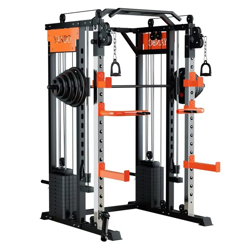 MIYAUP Unisex Multi-Function Gym Trainer With Power Rack Cable ...