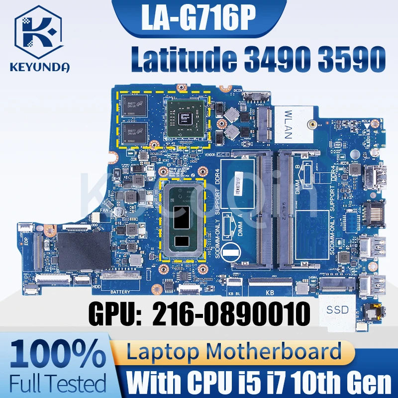 For-Dell-Latitude-3490-3590-Notebook-Mainboard-Laptop-LA-G716P-0XHR1J ...