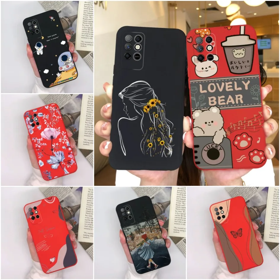 Case-For-Infinix-Note-8-Coque-Fashion-Cover-Flower-Sweet-Girls ...