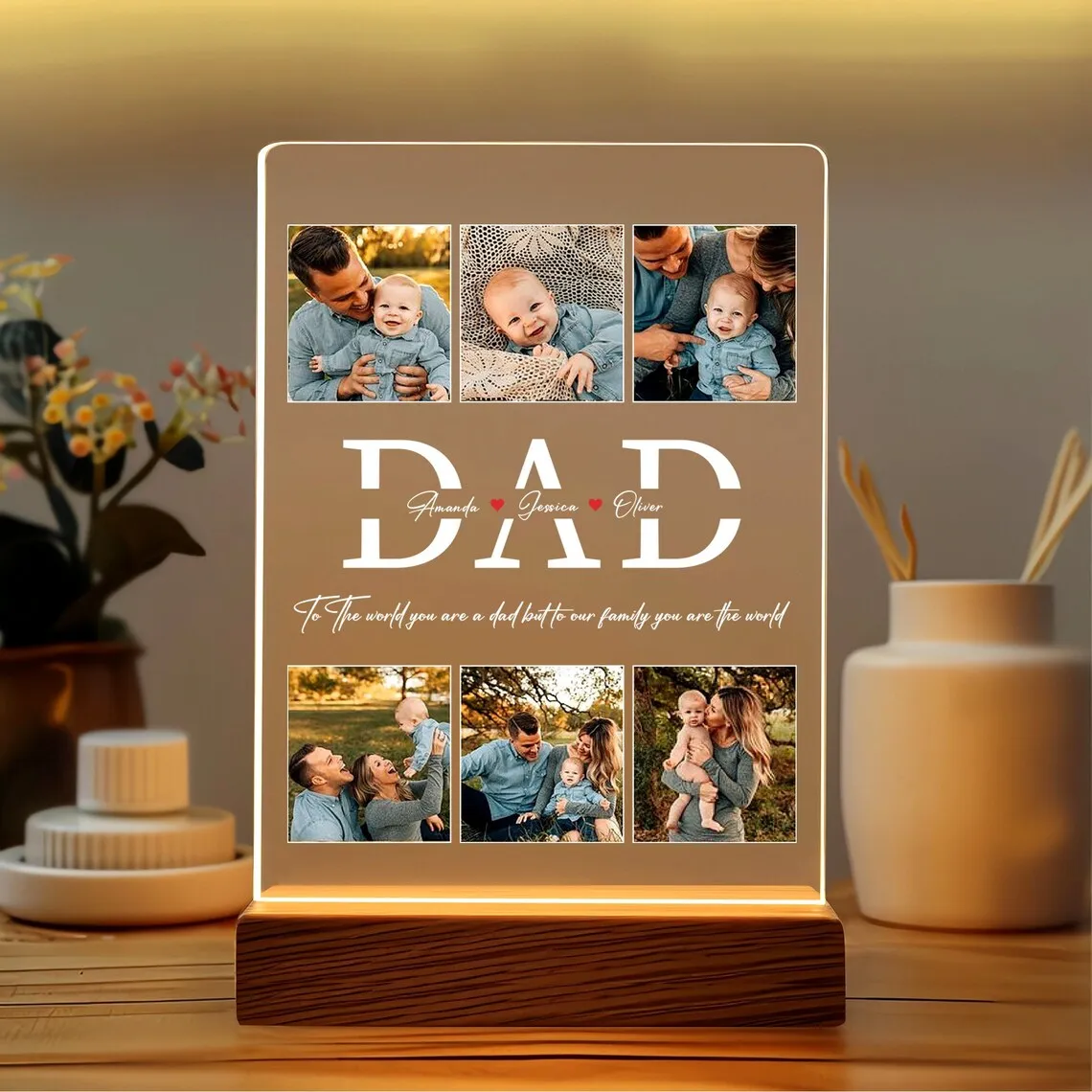Gepersonaliseerde-Acryl-Foto-Nachtlampje-Led-Lamp-Voor-Papa-Verjaardag ...