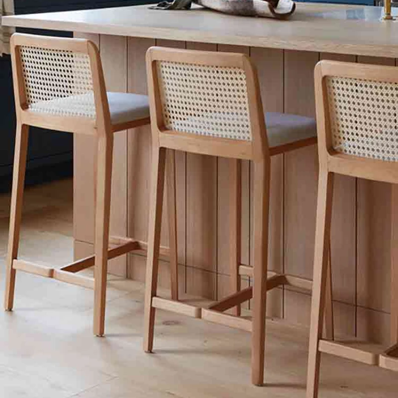 Nordic-Solid-Wood-Bar-Chairsmodern-Minimalist-Household-Light-Luxury ...