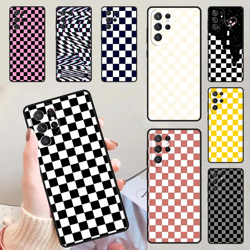 Plaid-Checked-Checkered-CHECKERBOARD-Phone-Cases-For-Samsung-Galaxy-S23 ...