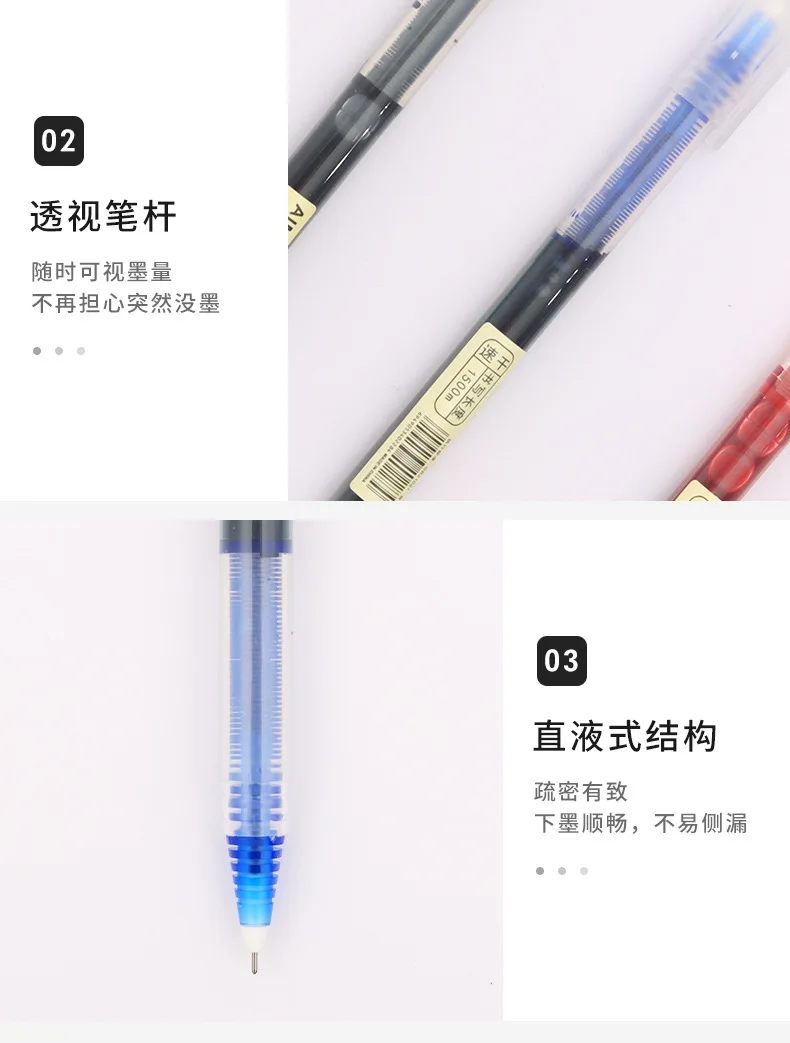 STYLO,Blue 12pcs--ensemble de stylos à Gel colorés, 8 couleurs, 0.5mm ...