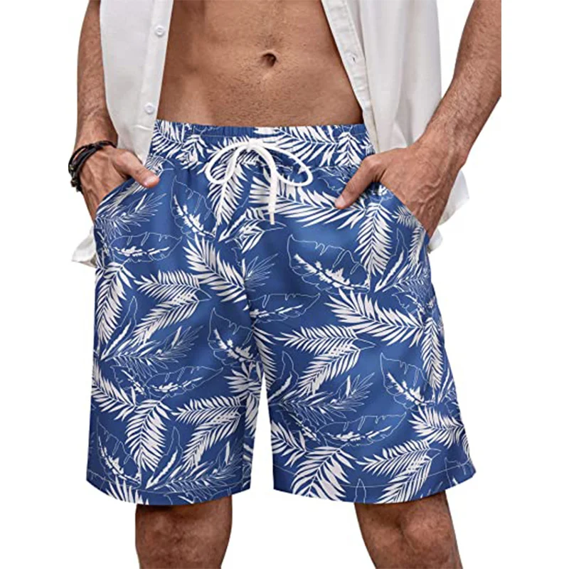 Tropical Hawaiian Swim Trunks Swimmr