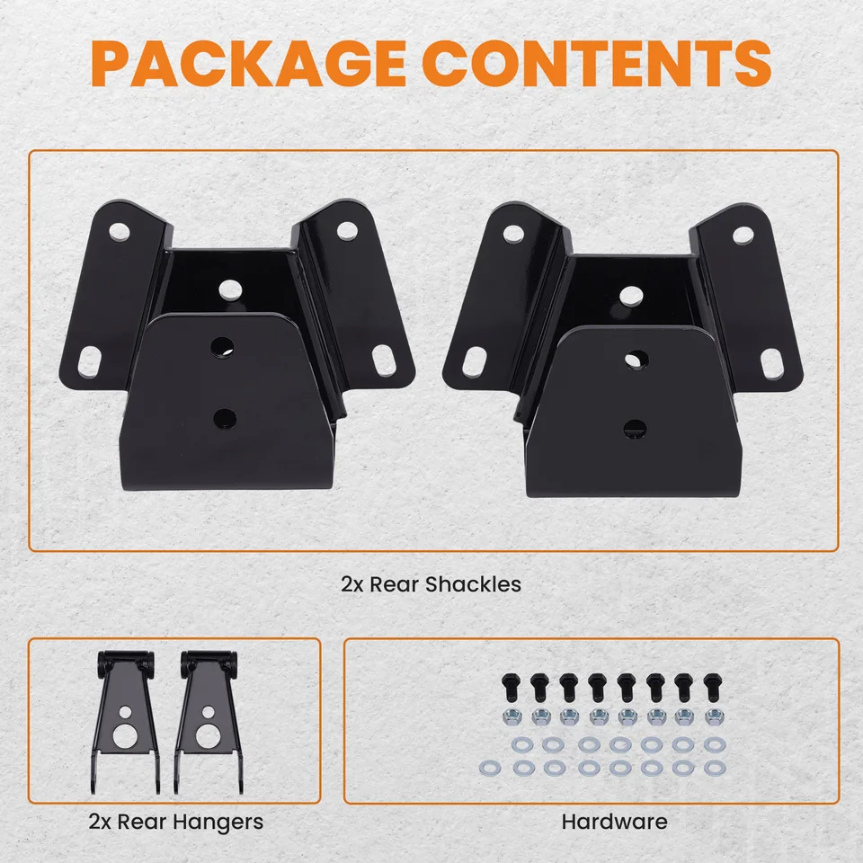 Ford F150 Drop Shackles Ford F150/F100 (1973-1996) 1-2 Inch Drop ...