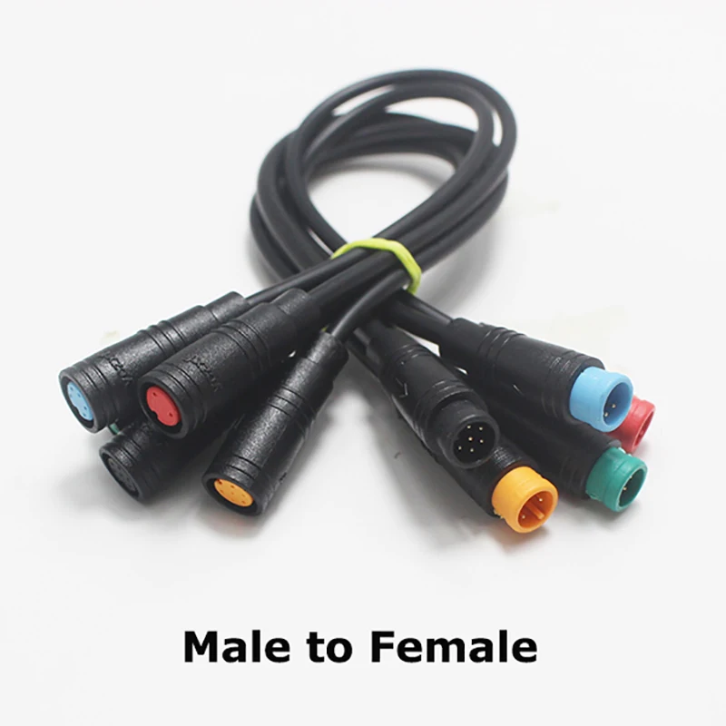 1pcs 20/100cm E-bike Speed Sensor M/f Extension Cable M8 2 3 4 5 6 Pin ...
