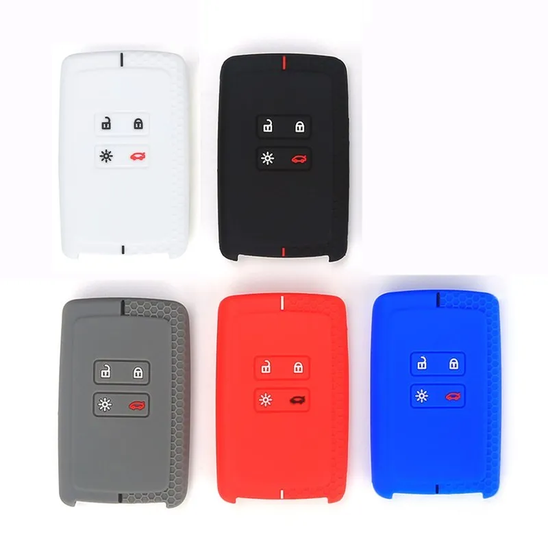 Silicone Rubber Car Key Case Cover Fit for Renault Koleos Kadjar for ...