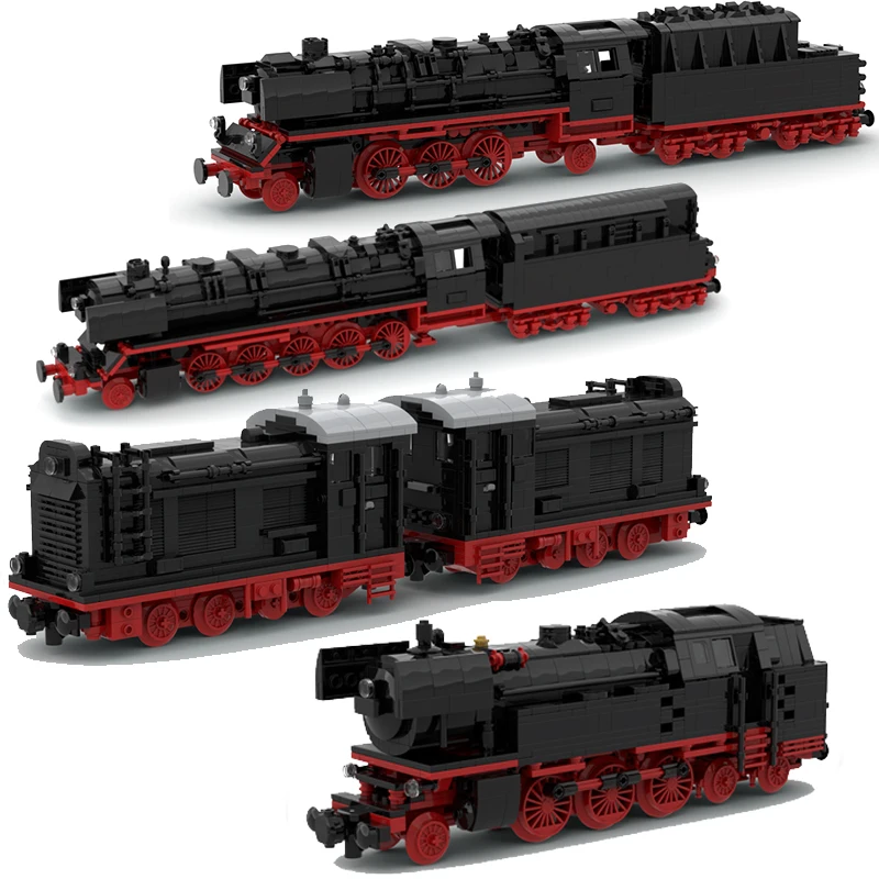 Moc Db Train Model German Locomotive Train City Vehicle Railway Wagon ...