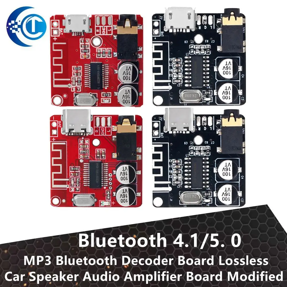 MP3 Bluetooth Decoder Board Lossless Car Speaker Audio Amplifier Board ...