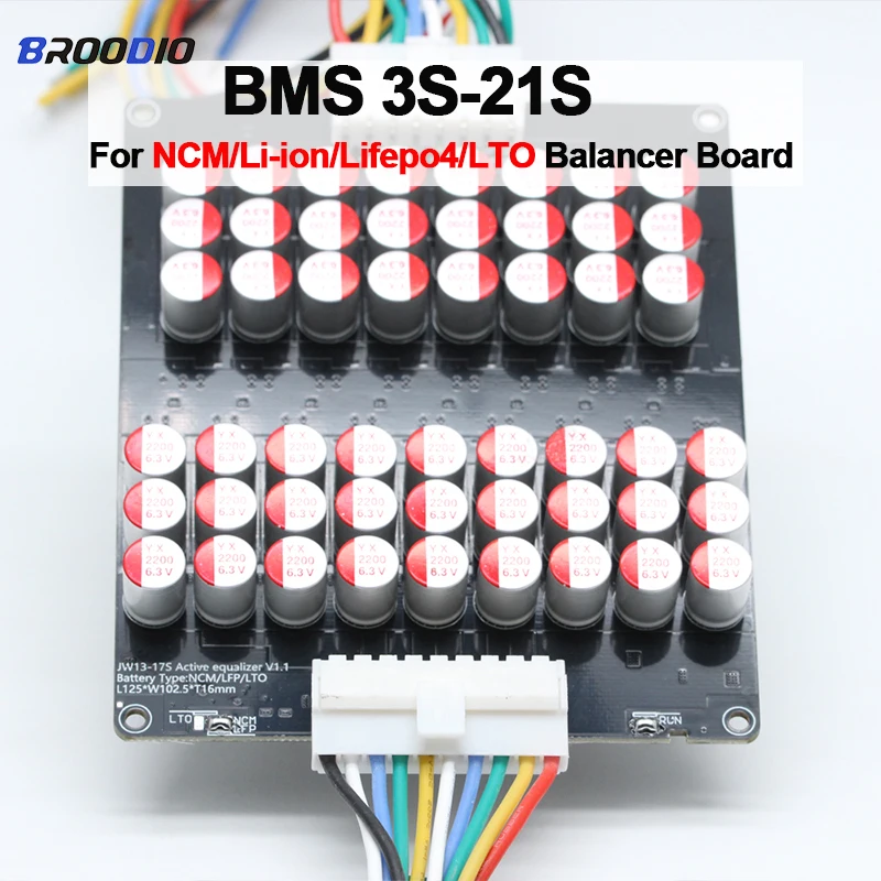 BMS 3S 4S 5S 6S Active Balancer Lifepo4 LTO Li-ion Lithium Battery Balancer 7S 8S 14S 16S 17S ...