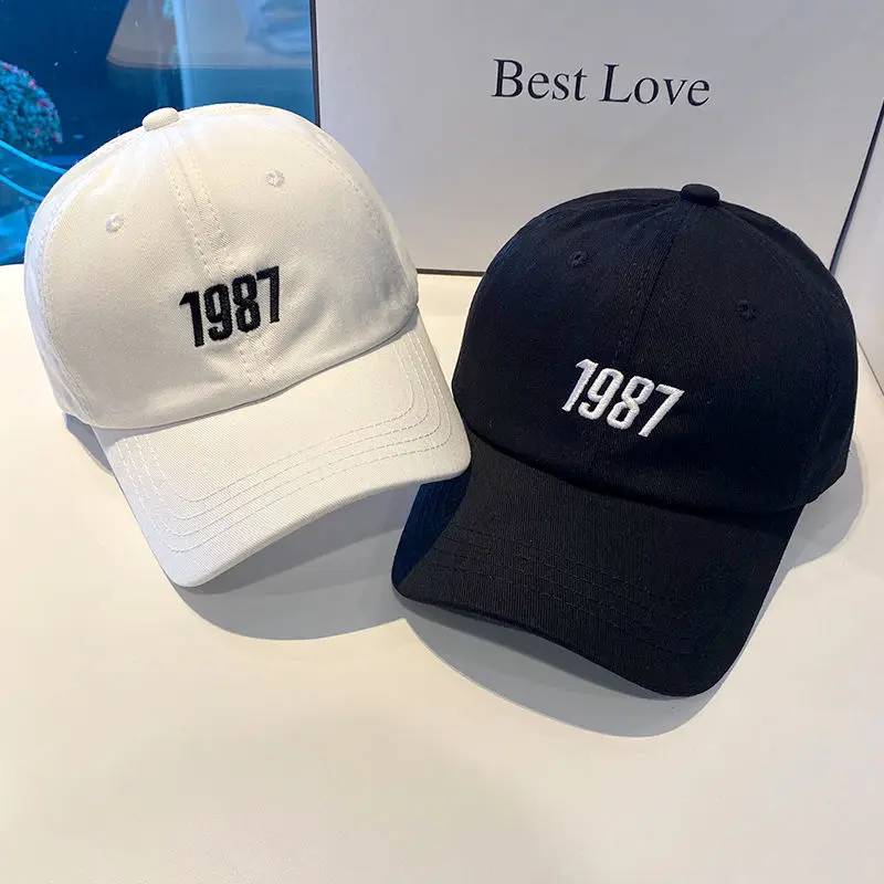 Summer-1987-Embroidery-Baseball-Cap-for-Men-Women-Cotton-Kpop-Snapback ...