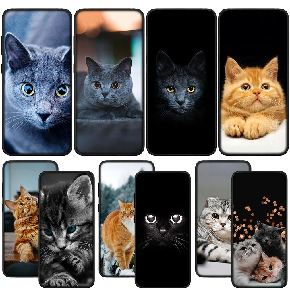Blauwe-Kat-Groene-Ogen-Meow-Soft-Cover-Telefoon-Behuizing-Voor-Xiaomi ...