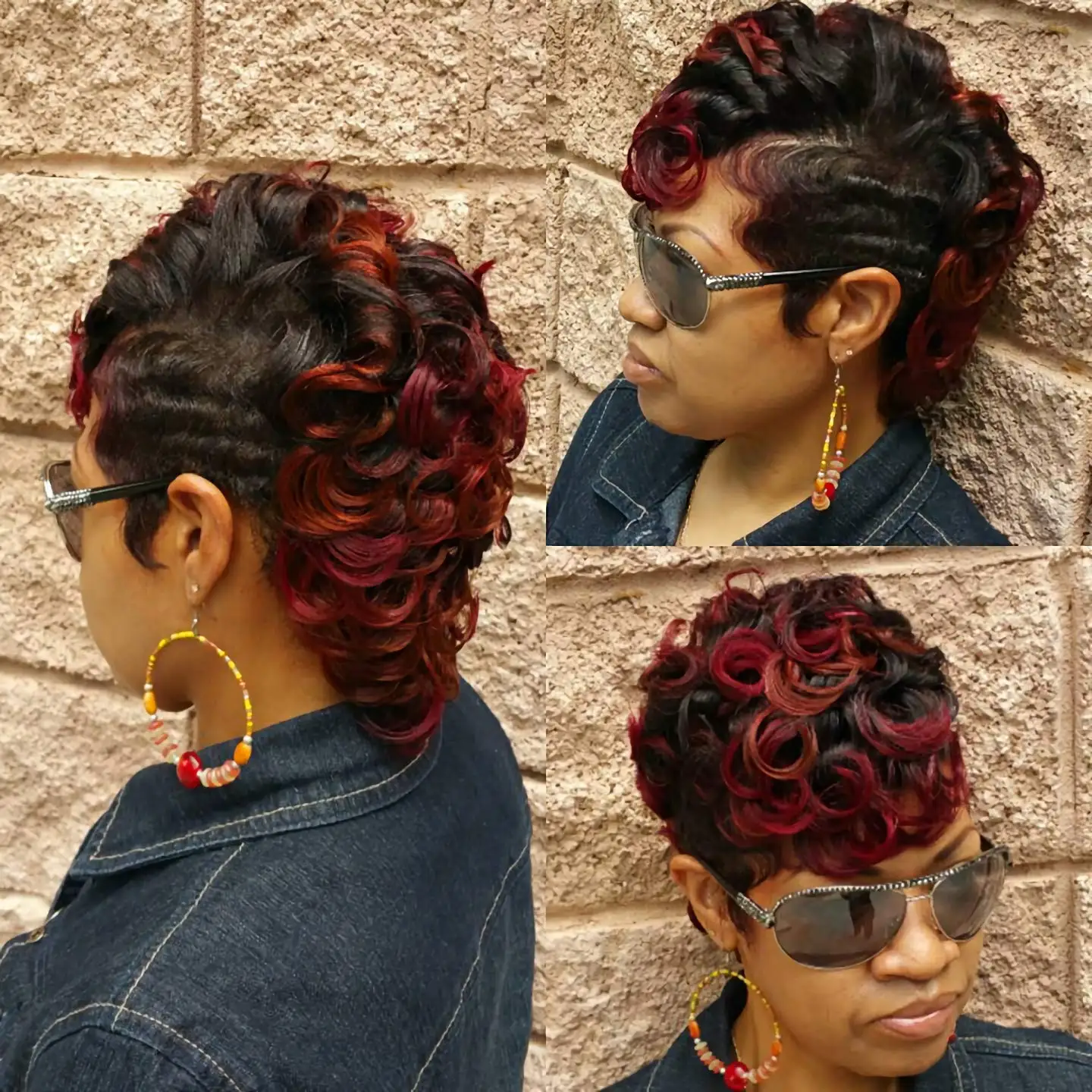 Short Curly Mohawk Hairstyles For Black Women