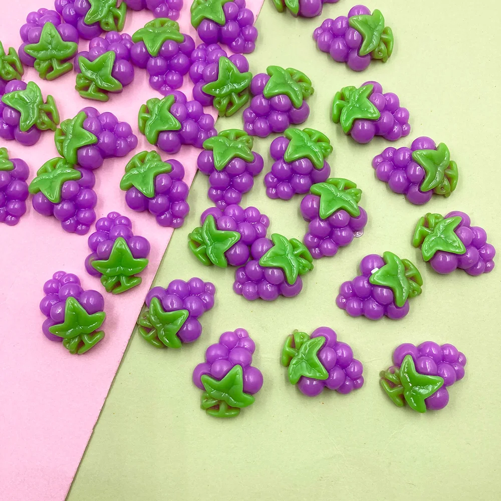 Resin Food Play Embellishments | Miniature Grapes Cabochon | Miniature ...