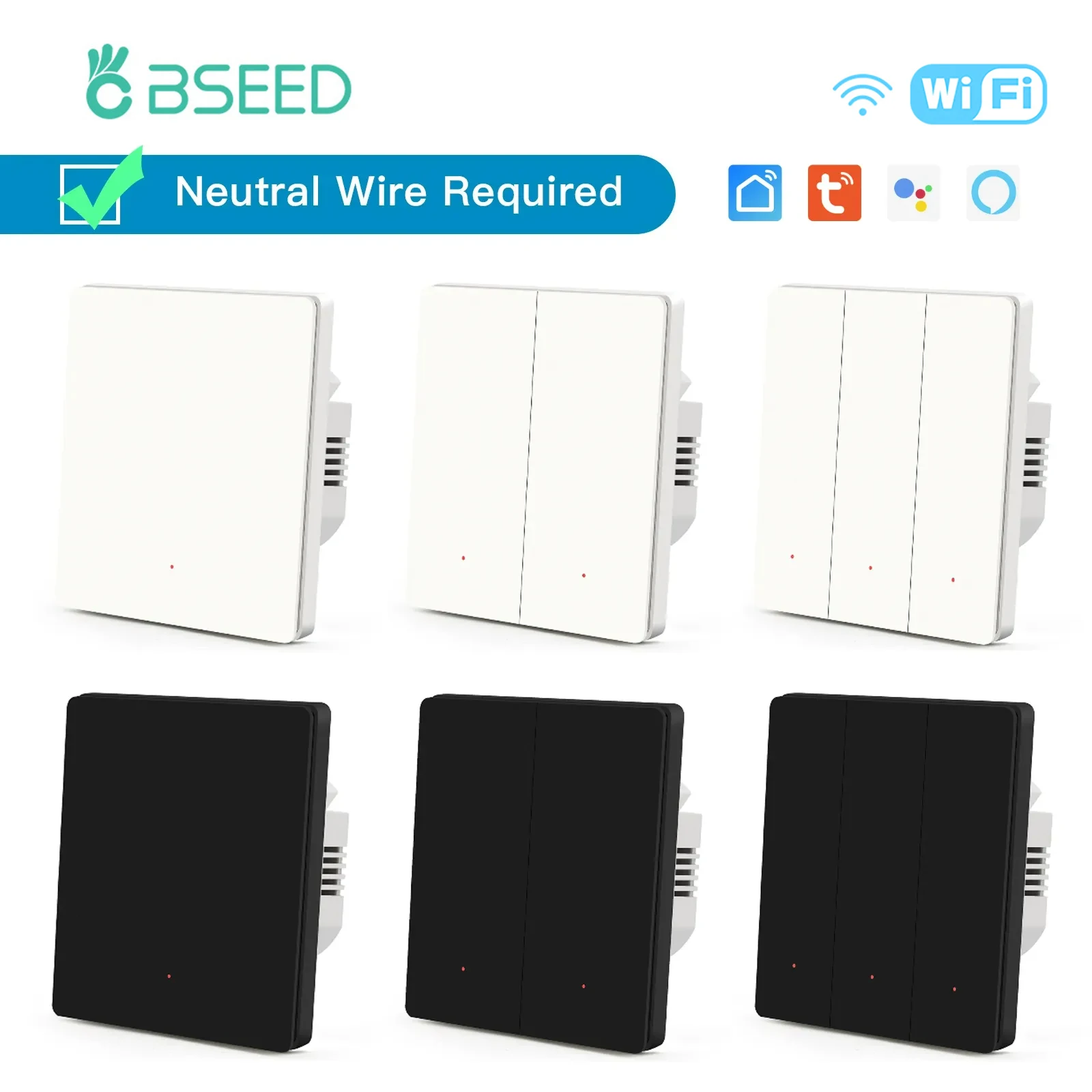 BSEED-Wifi-Light-Switches-1-2-3Gang-1-2-3Way-Smart-Wall-Switches-Tuya ...