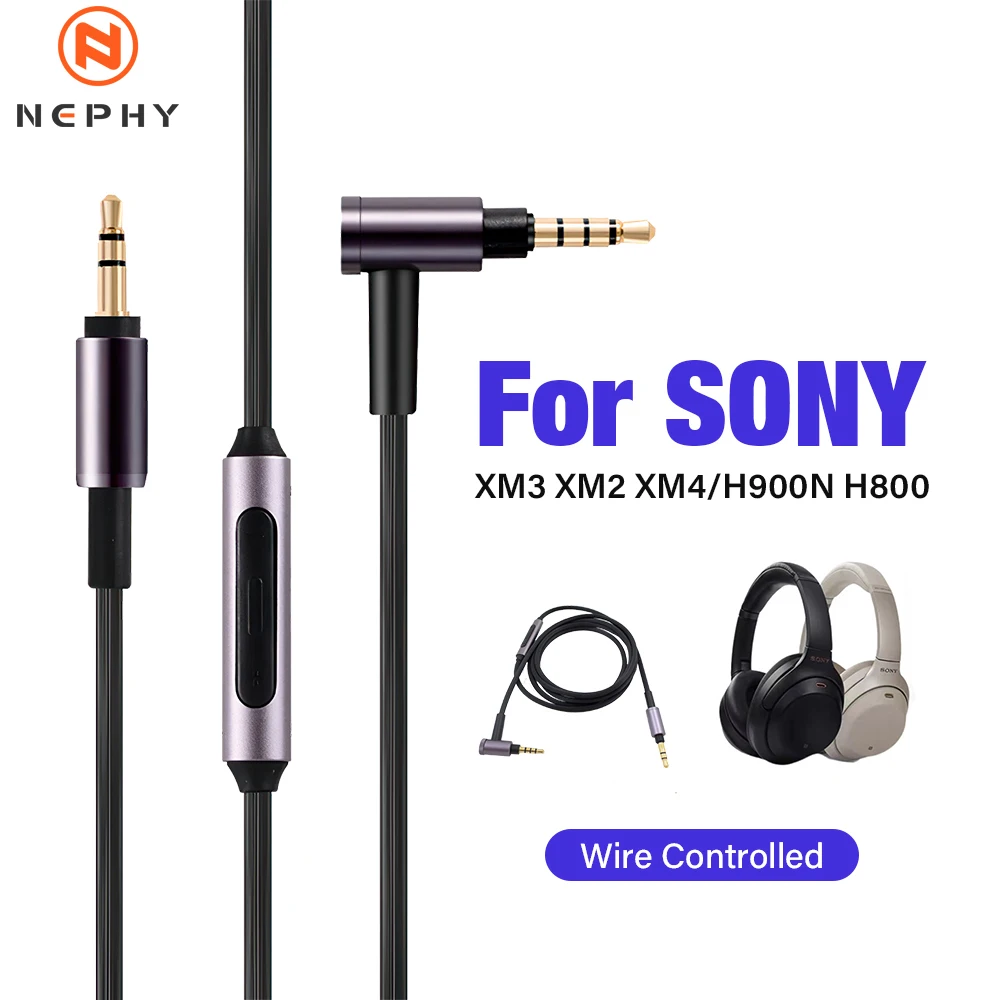 3.5mm Jack Aux Cable For Sony WH 1000XM2 1000XM3 1000XM4 1000XM5 H900N ...