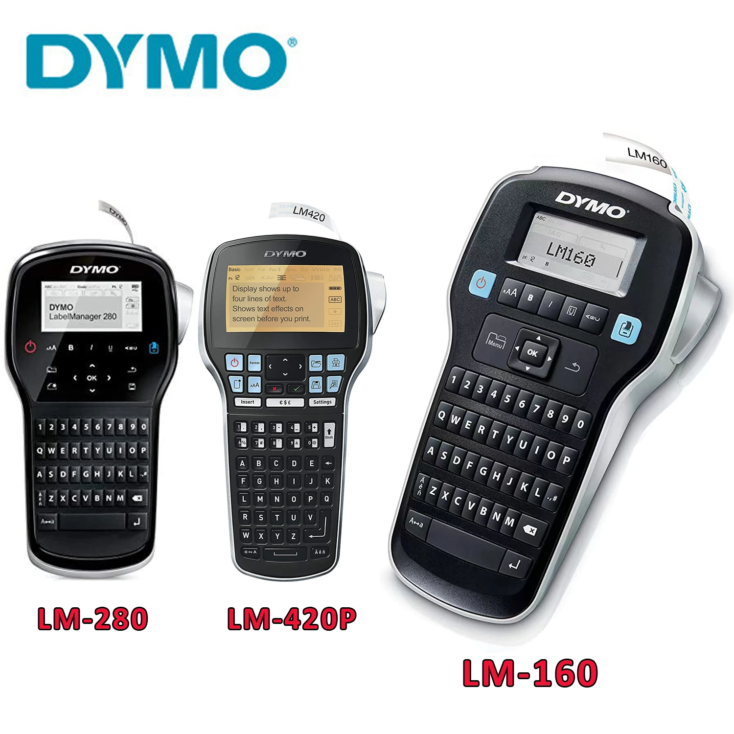 DYMO LM160/DYMO LM280/DYMO LM 420P/LM 210D Printer for 6mm/9mm/12mm ...