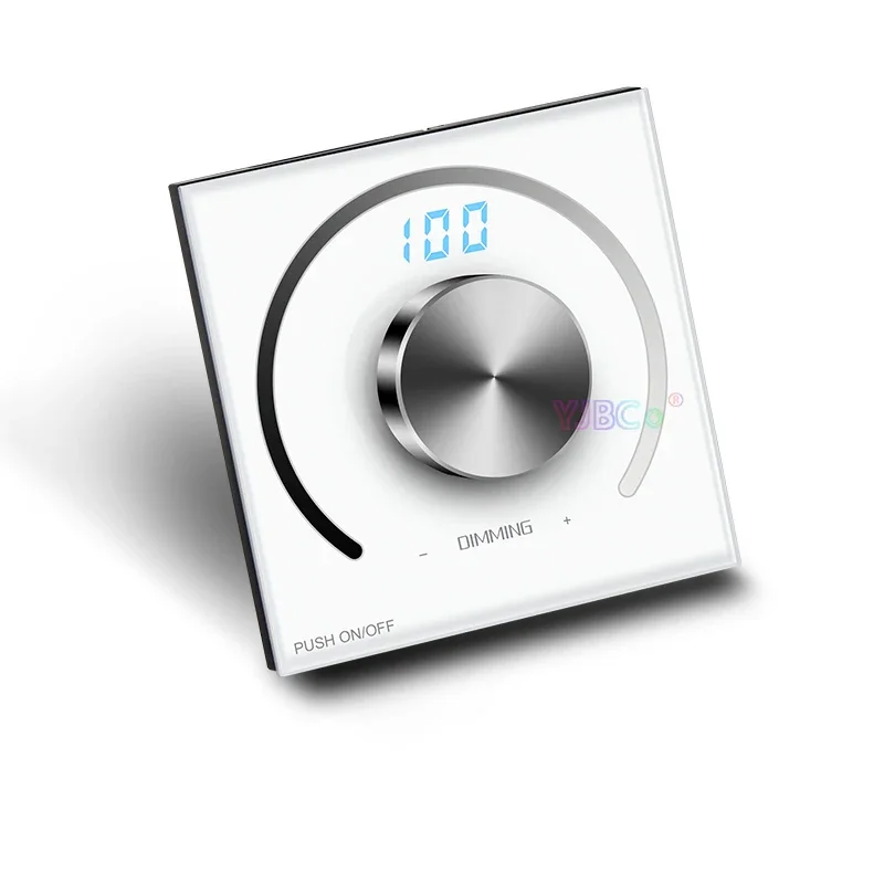 DC 12V 24V Panel knob single color dimmer Adjust brightness switch ...