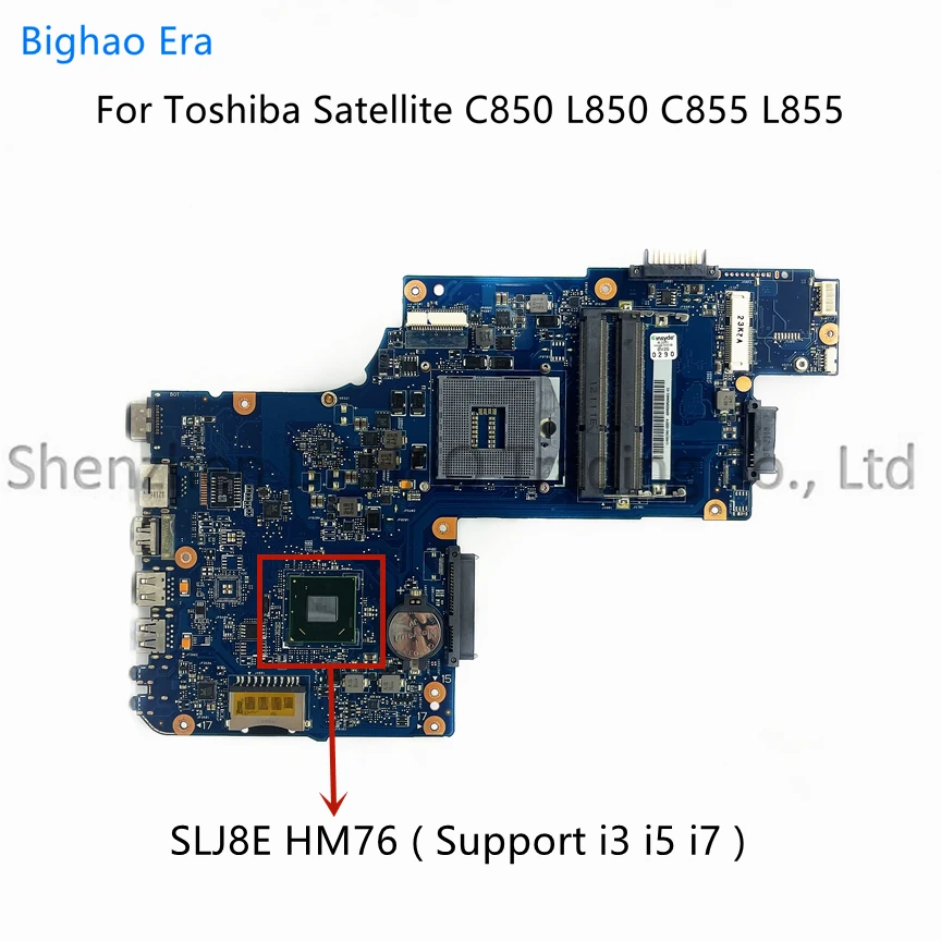 For Toshiba Satellite C850 L850 C855 L855 Laptop Motherboard With HM70 ...
