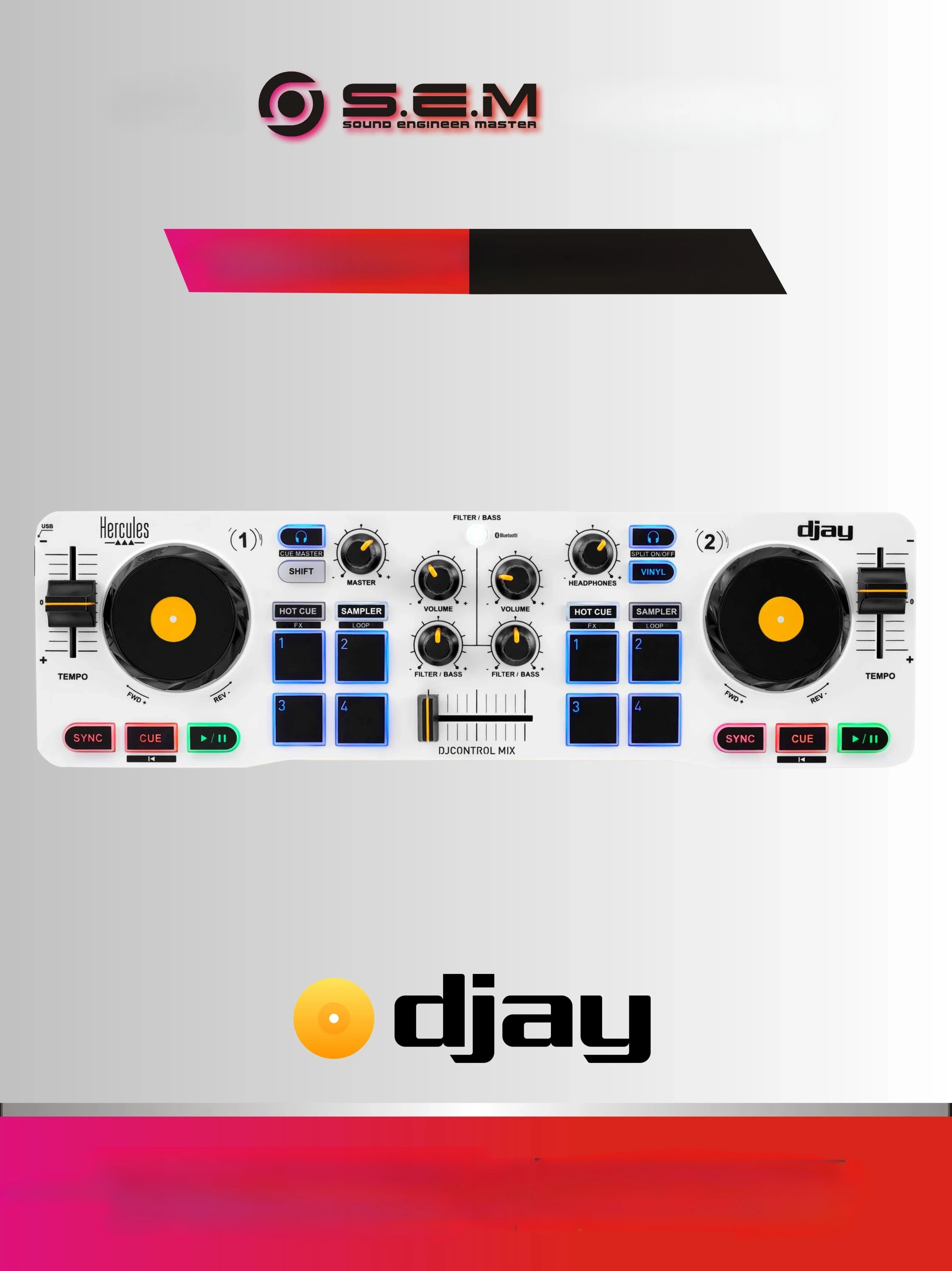 Hercules-DJControl-Mix-Entry-level-dj-Disc-driver-controller-supports ...