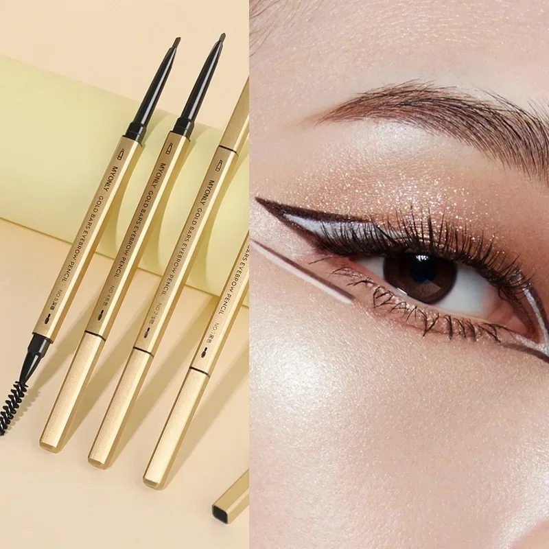 Small-Gold-Bars-Double-end-Ultra-fine-Eyebrow-Pencil-Triangle-Eyebrow ...