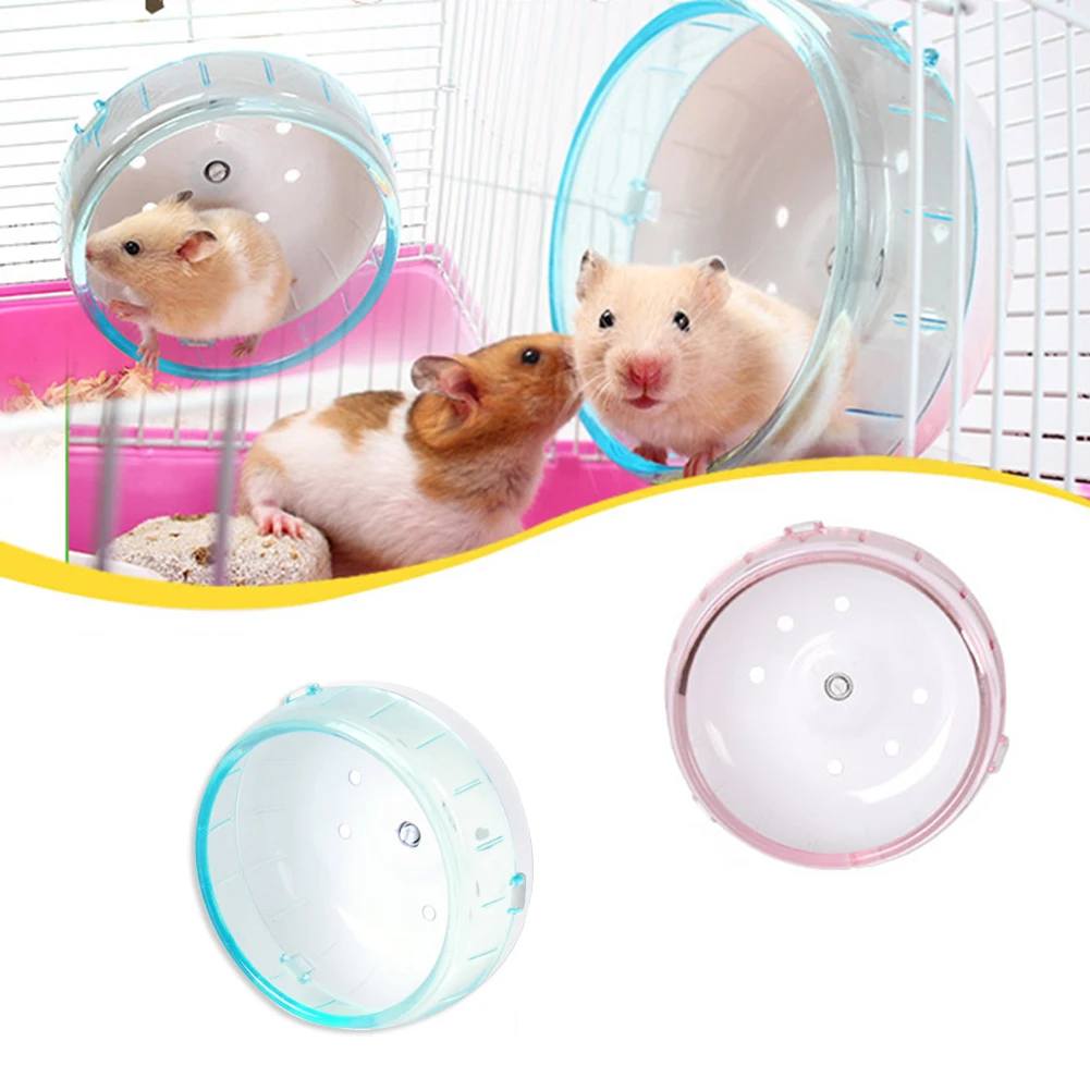 Hamster Running Disc Toy Mouse Rat Exercise Plastic Silent Rotatory ...