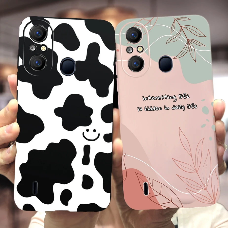 For-Itel-A58-Case-Luxury-Art-Painted-Cover-Soft-Silicone-Phone-Case-For ...