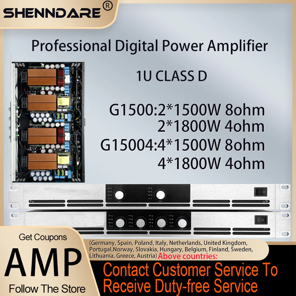 ShennDare-G15004-Professional-Digital-Power-Amplifier-4x1500w-Class-D ...