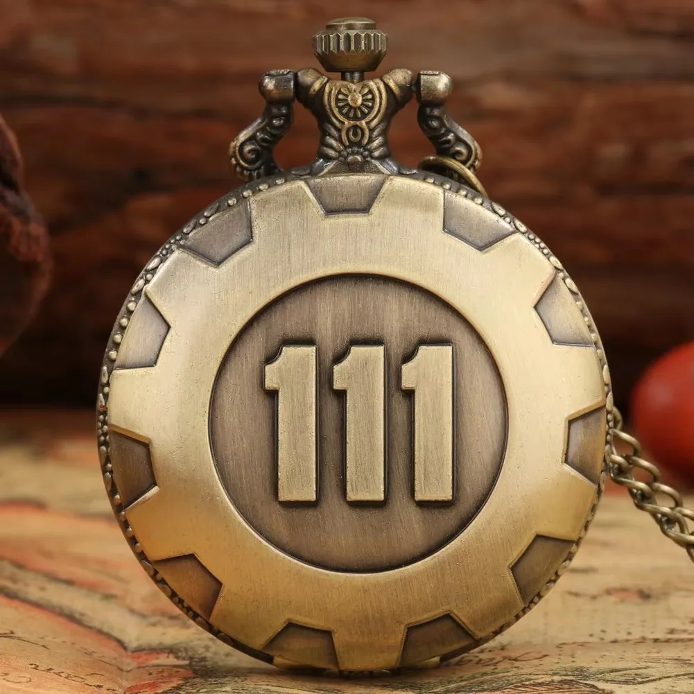 Analog-Pendant-Chain-Necklace-Sweater-Jewelry-Souvenir-Gift-Bronze ...