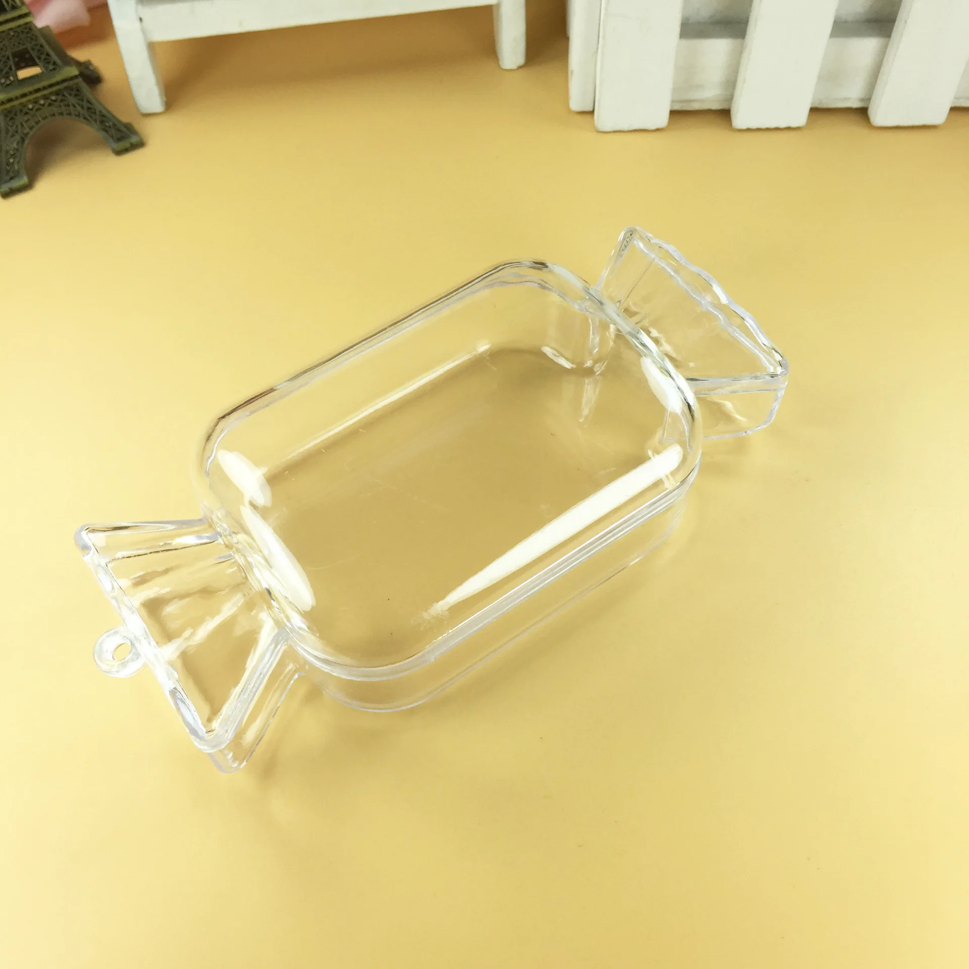12pcs/Set 12*6*3.4cm Plastic Transparent Candy Box Candy-shaped Storage ...
