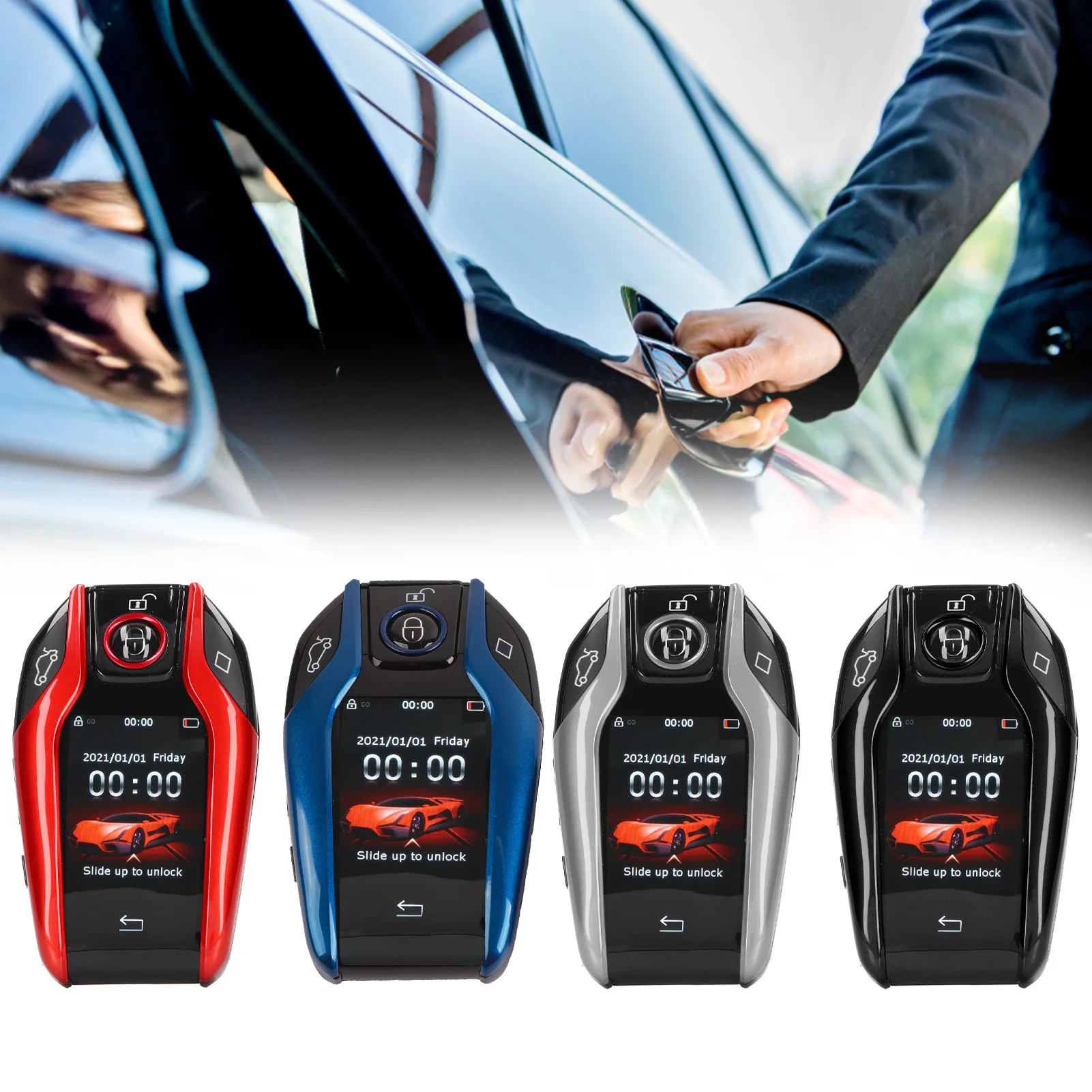 LCD Smart Key Smart Key TK800+ LCD Smart Key Remote Keyless Entry for ...