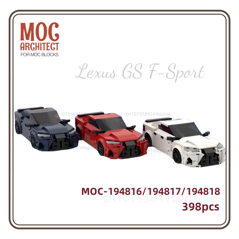 MOC-194816-194817-194818-398pcs-Transportation-Series-Three-Color-for ...