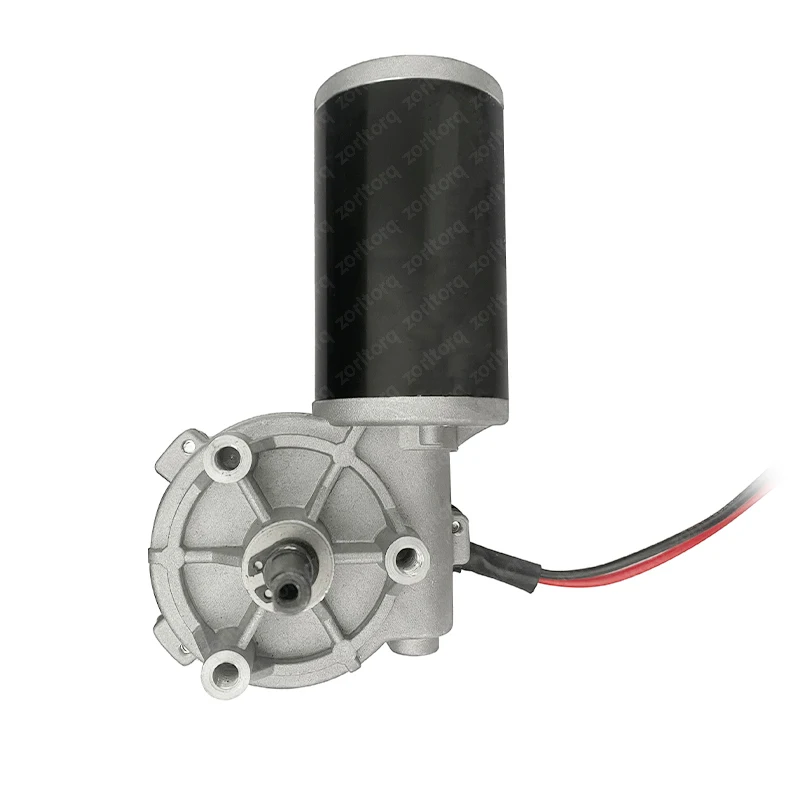 49mm 12 Volt 24V 240RPM 30W to 80W Low Speed Electric Brushed Worm Gear ...