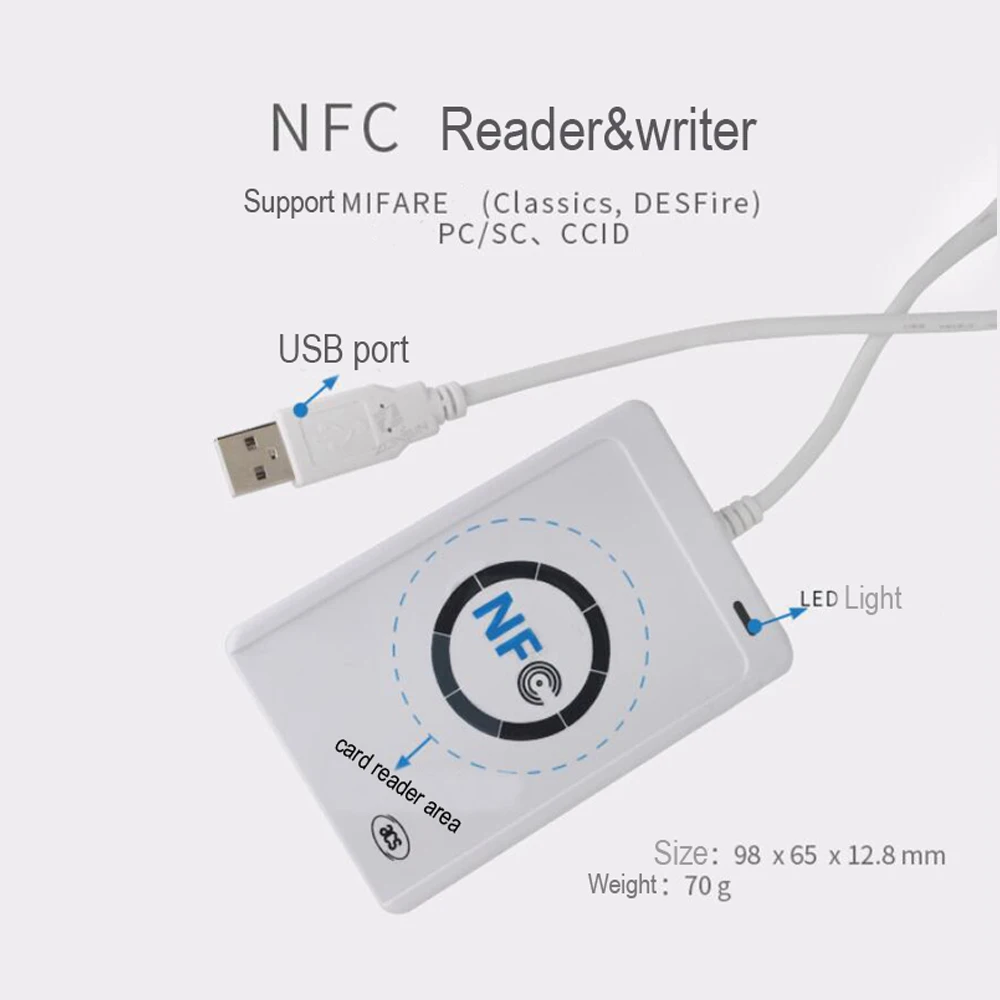 13-56MHz-M1-Card-Reader-Writer-rfid-Copier-Duplicator-NFC-RFID-Smart ...