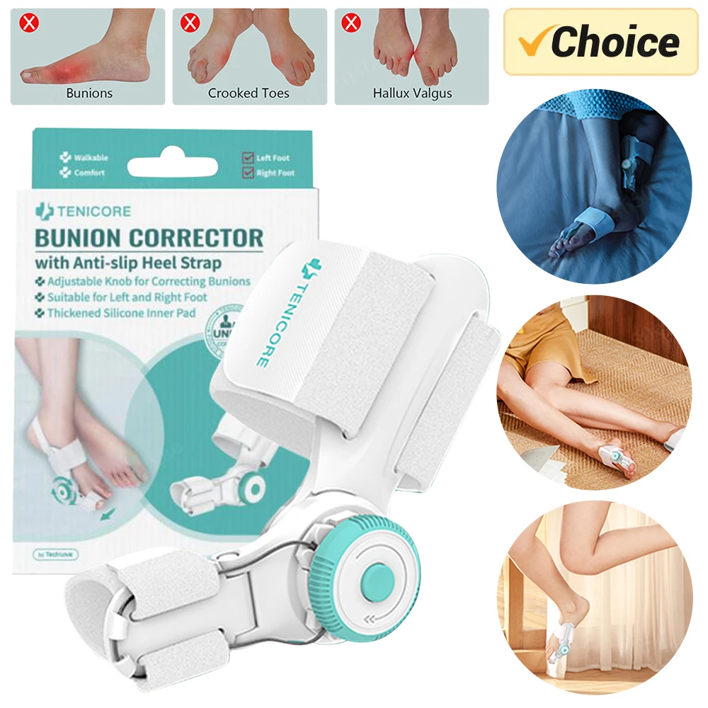 Bunion-Corrector-Splint-Big-Toe-Straightener-Corrector-Adjust-Knob ...