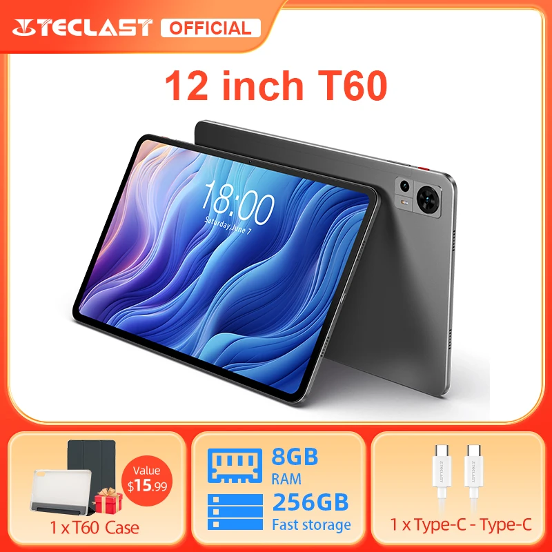 Teclast-T60-12-inch-Tablet-Android-13-2K-IPS-16GB-RAM-256GB-ROM-T616 ...