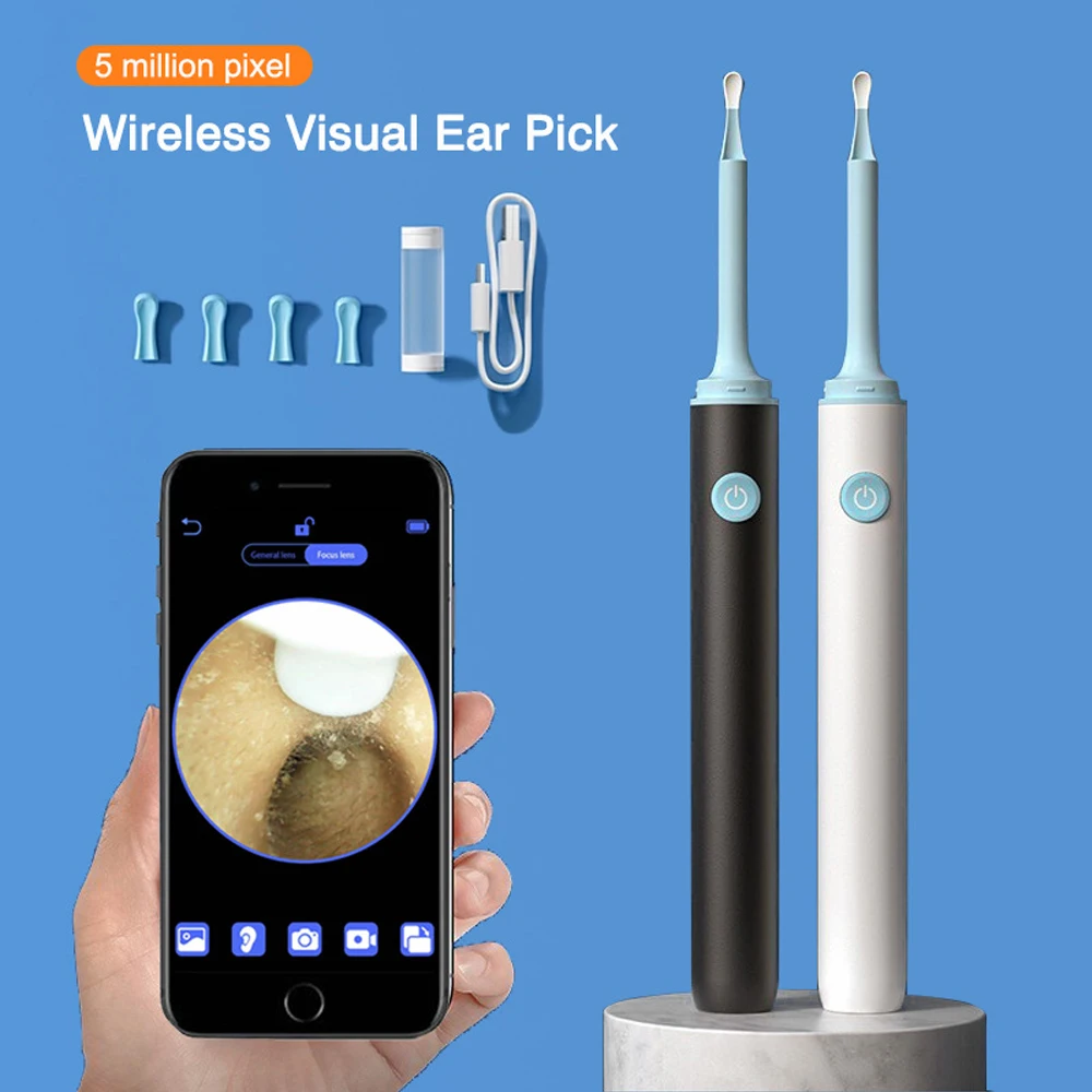 3-9mm-Wireless-WiFi-Ear-Pick-Otoscope-Camera-Borescope-Luminous-Ear-Wax ...