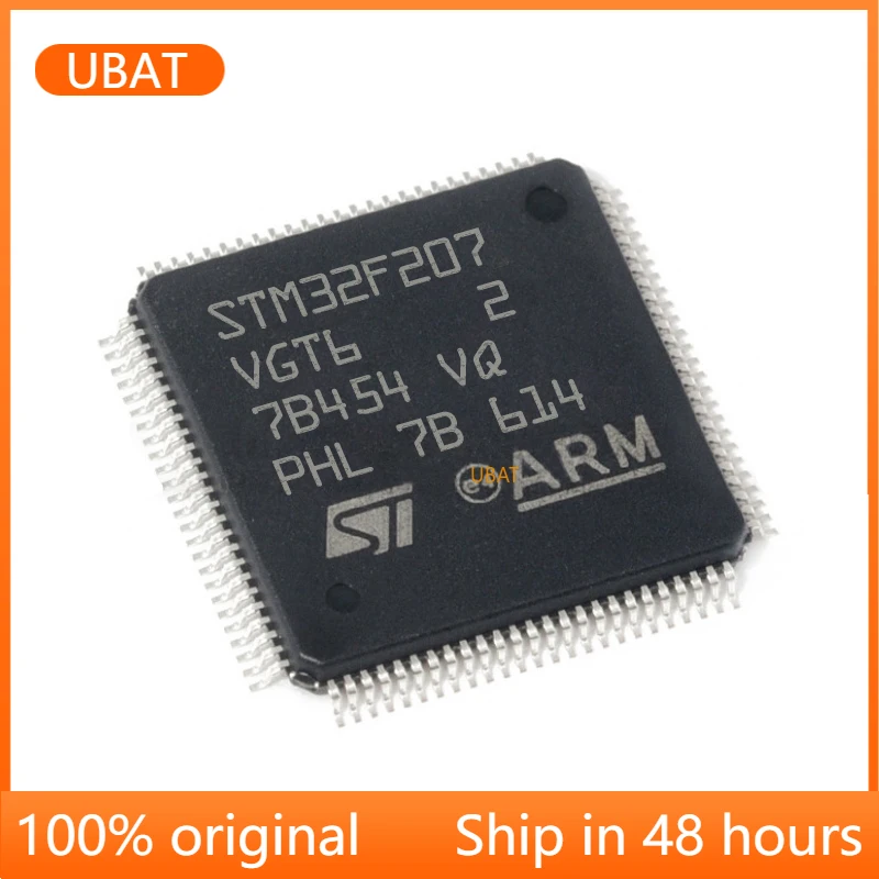 1 100 Pieces STM32F207VGT6 LQFP 100 STM32F207 Microcontroller Chip IC Integrated Circuit Brand ...