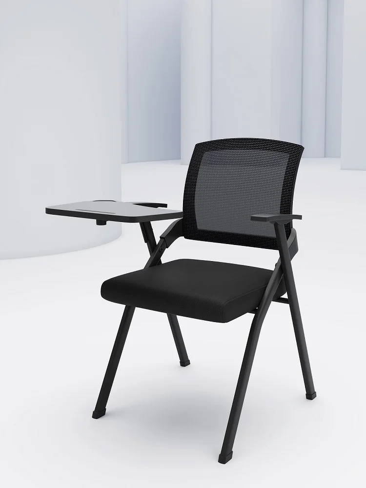 Folding-training-chair-with-table-board-meeting-chair-with-writing ...