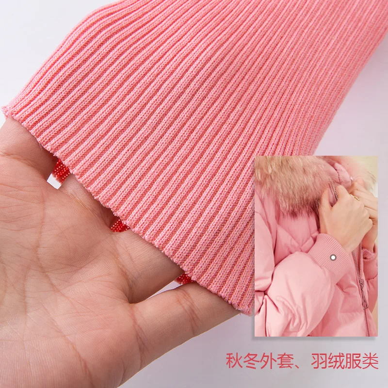 1pcs Garment knitted ribbed elastic side neckline threaded trousers ...