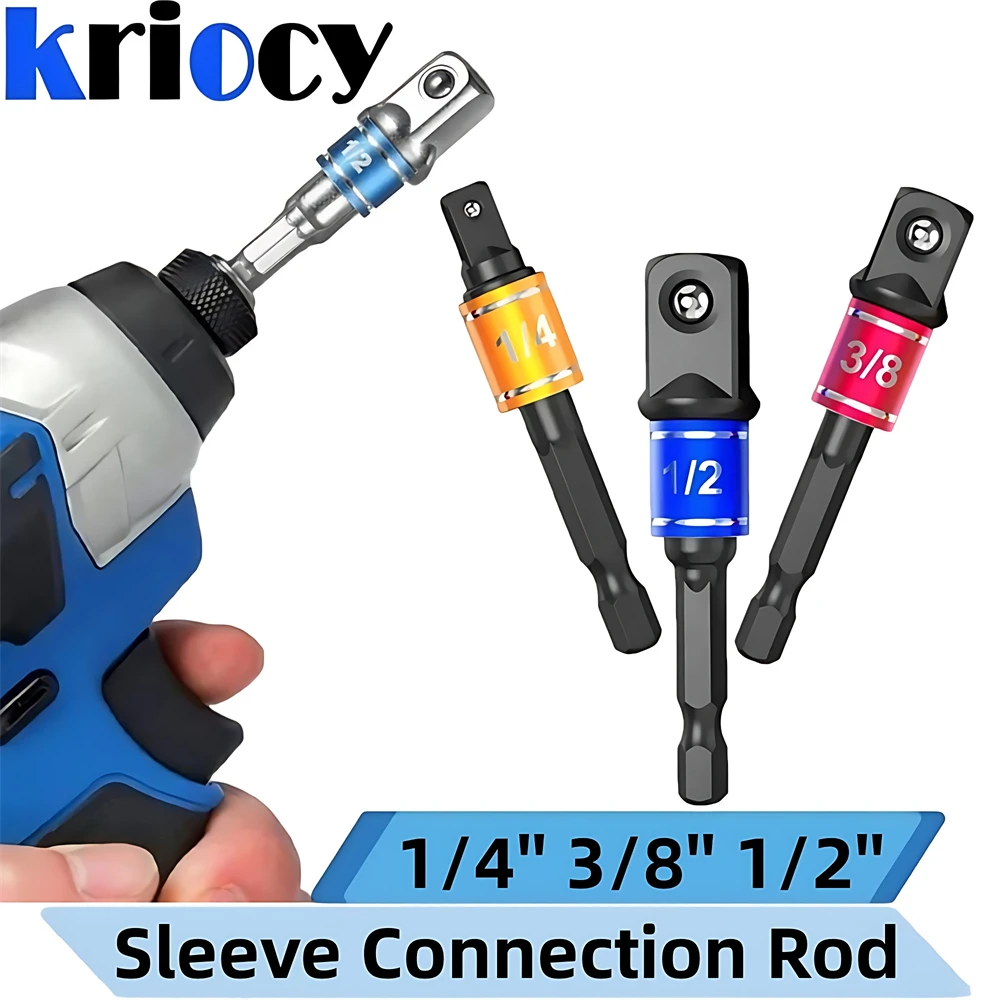 3-Pcs-Drill-Socket-Adapter-Impact-Drill-Extension-Drill-Bits-Bar-Socket ...