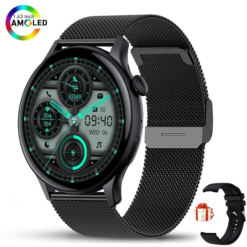 Smart-Watch-HK85-1-43-AMOLED-BT-Call-Music-NFC-Heart-Rate-Blood ...