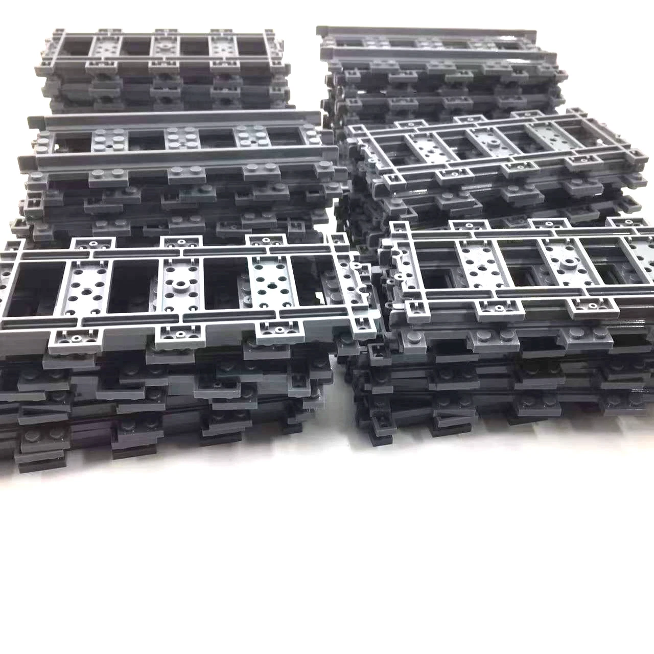 50Pcs/Lot City Trains Train Track Rail Straight Rails Technical ...