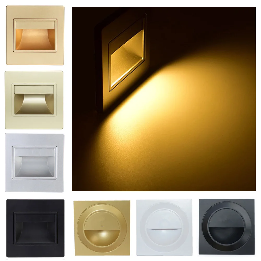 Incasso-In-luce-per-scale-a-Led-85-265V-applique-da-parete ...