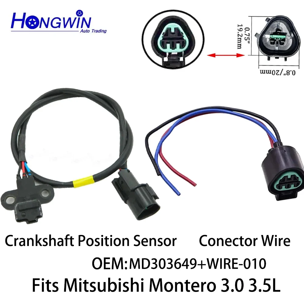 Genuine-No-MD303649-Crankshaft-Position-Sensor-Fits-Mitsubishi-Montero ...