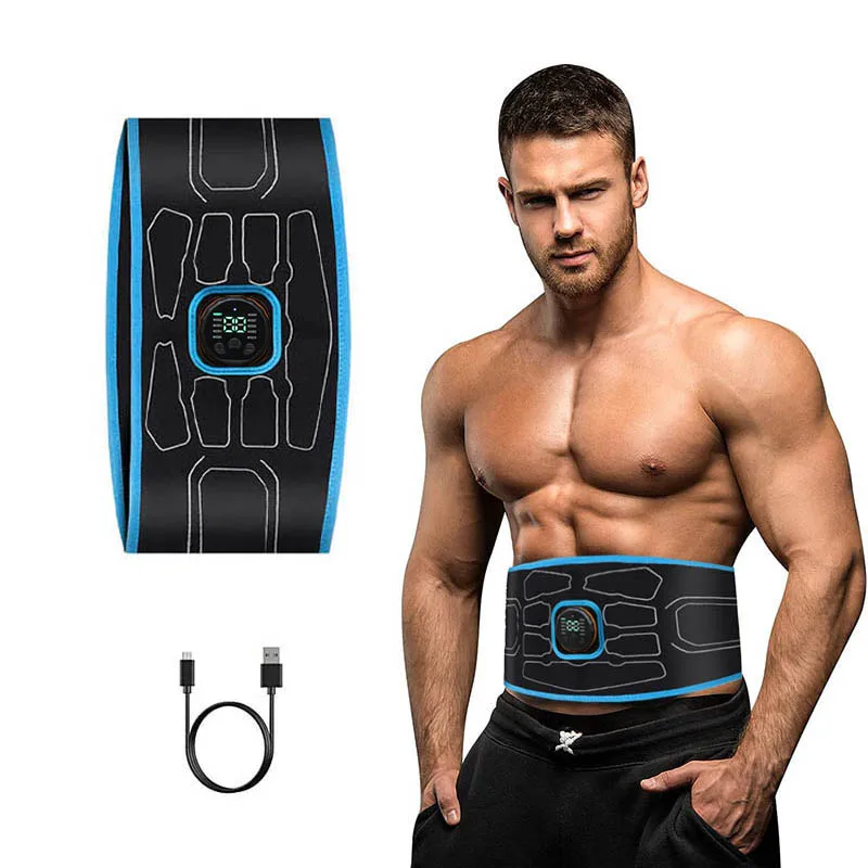 Smart-EMS-Abdominal-Trainer-Muscle-Stimulator-Toner-Fitness-Vibration ...