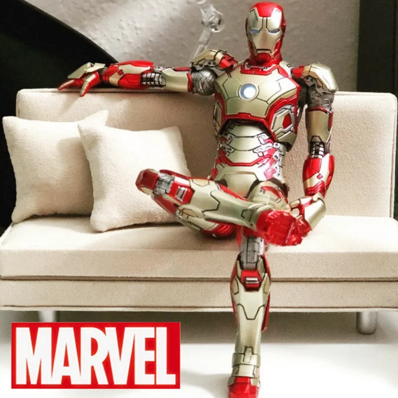 Marvel-Iron-Man-Figura-Anime-Armadura-Mk43-42-Articula-o-Modelo-LED-M ...