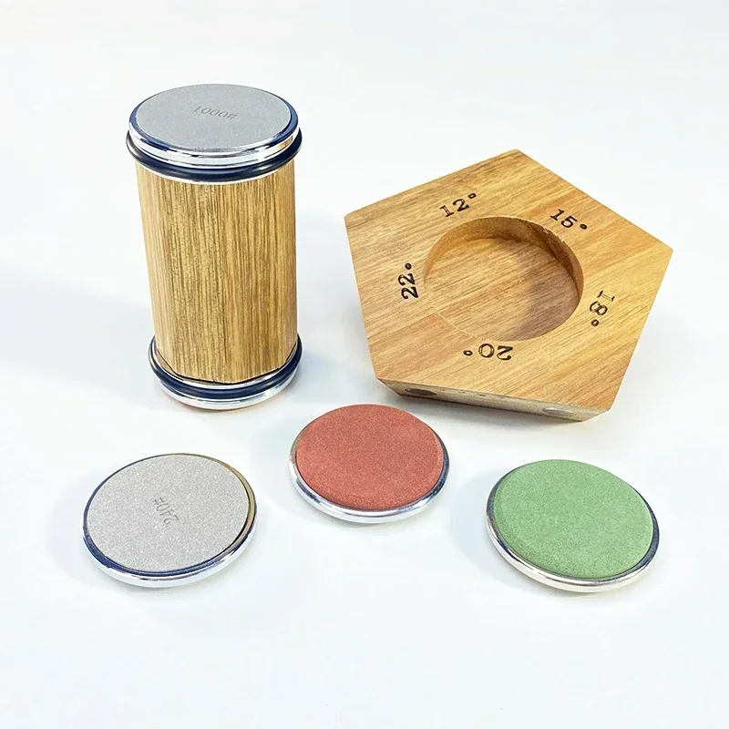 NEW Rolling Knife Sharpener Whetstone Diamond Sharpening Stone Disc 5 ...