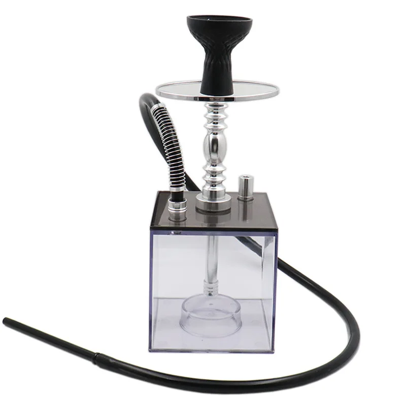 Hookah Automobile Compact Camping Transparent Cube Acrylic Shisha Set ...