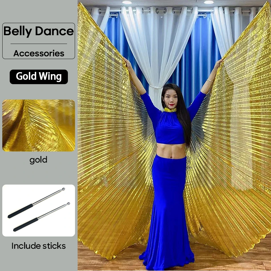 Belly-Dance-Accessories-Golden-Wing-Butterfly-Wings-For-Adult-Stage ...
